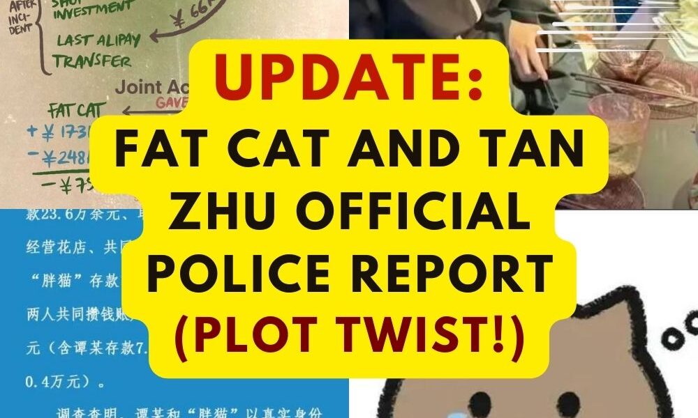 UPDATE: Police Report on Fat Cat (胖猫) and Tan Zhu (PLOT TWIST!) - Sarah ...