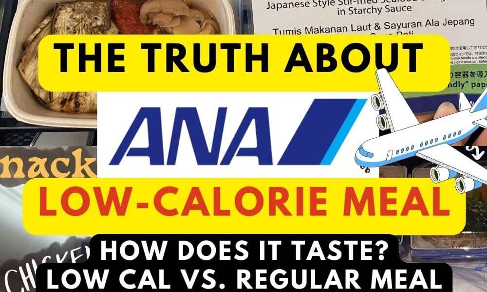 The Truth About ANA Airlines' Low Calorie Meal - Sarah Strawberry 🍓